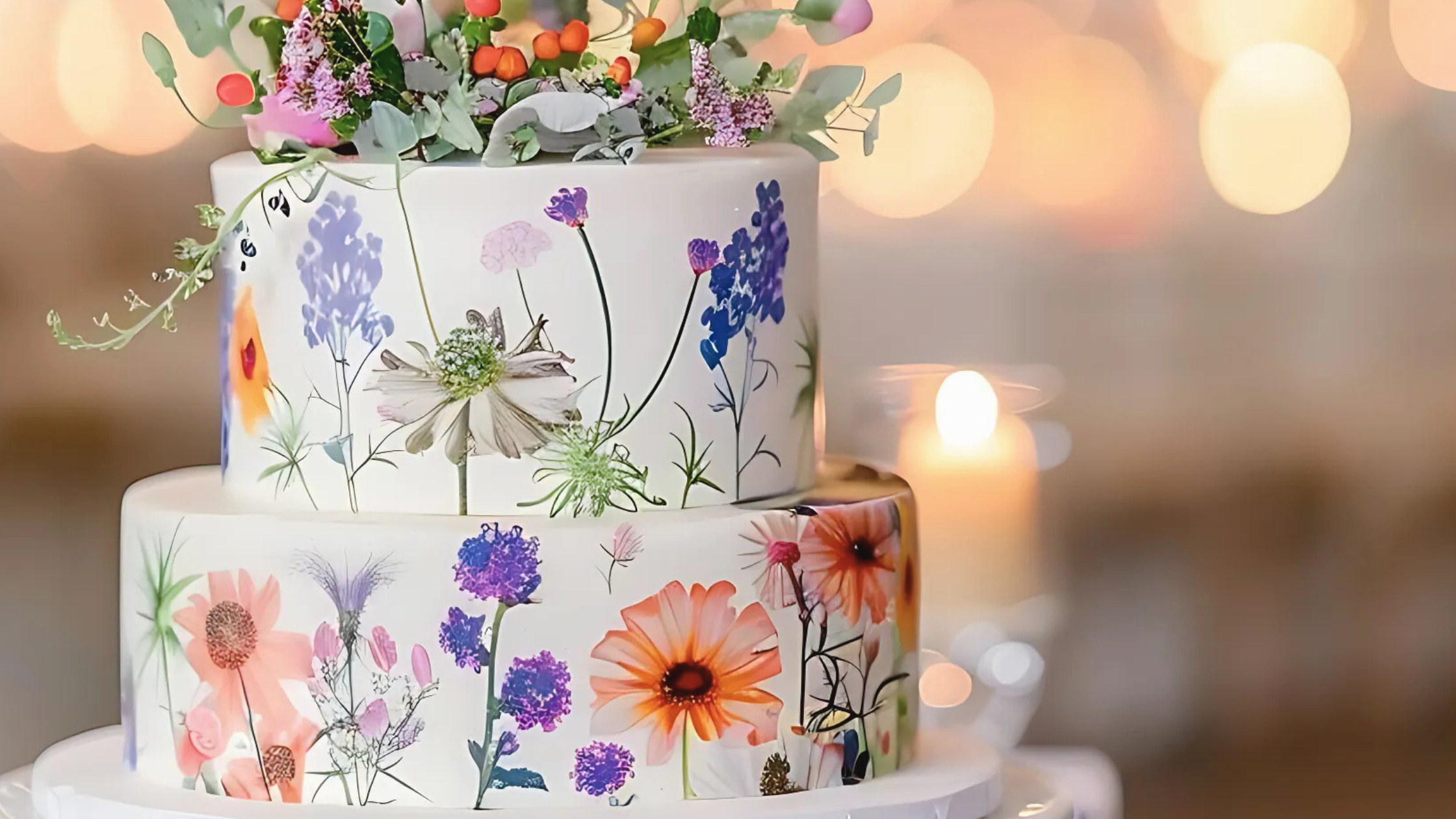 Step-by-Step Guide to Creating a Boho Wedding Cake with Edible Flowers ...