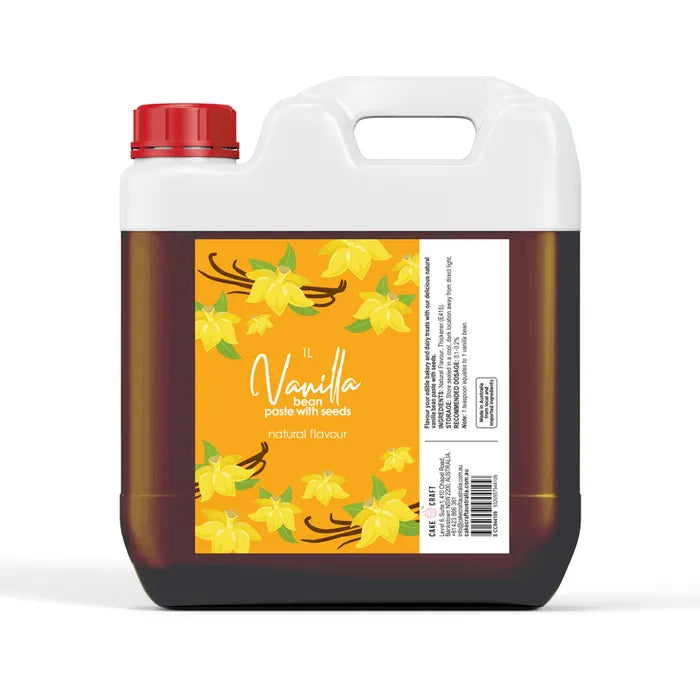Cake Craft Vanilla Bean Paste With Seeds Flavour Natural - 1 litre BUL ...