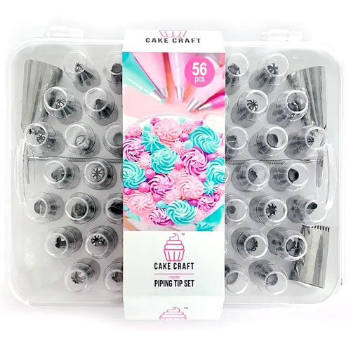 Cake Craft Master Piping Tip Set 56pcs – Baking Pleasures
