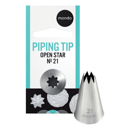 Mondo Piping Tip #21 Open Star – Baking Pleasures